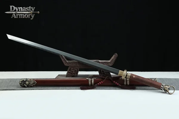 26 Inch Flying Jade Ring Head Tang Sword - Rosewood Scabbard, Hand ...